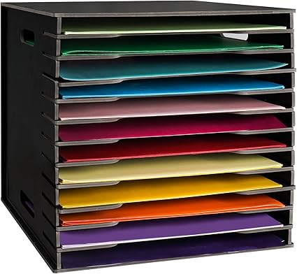 Amazon.com: SANFURNEY Scrapbook Paper Organizer for Sizes 12" x 12", 12 ...