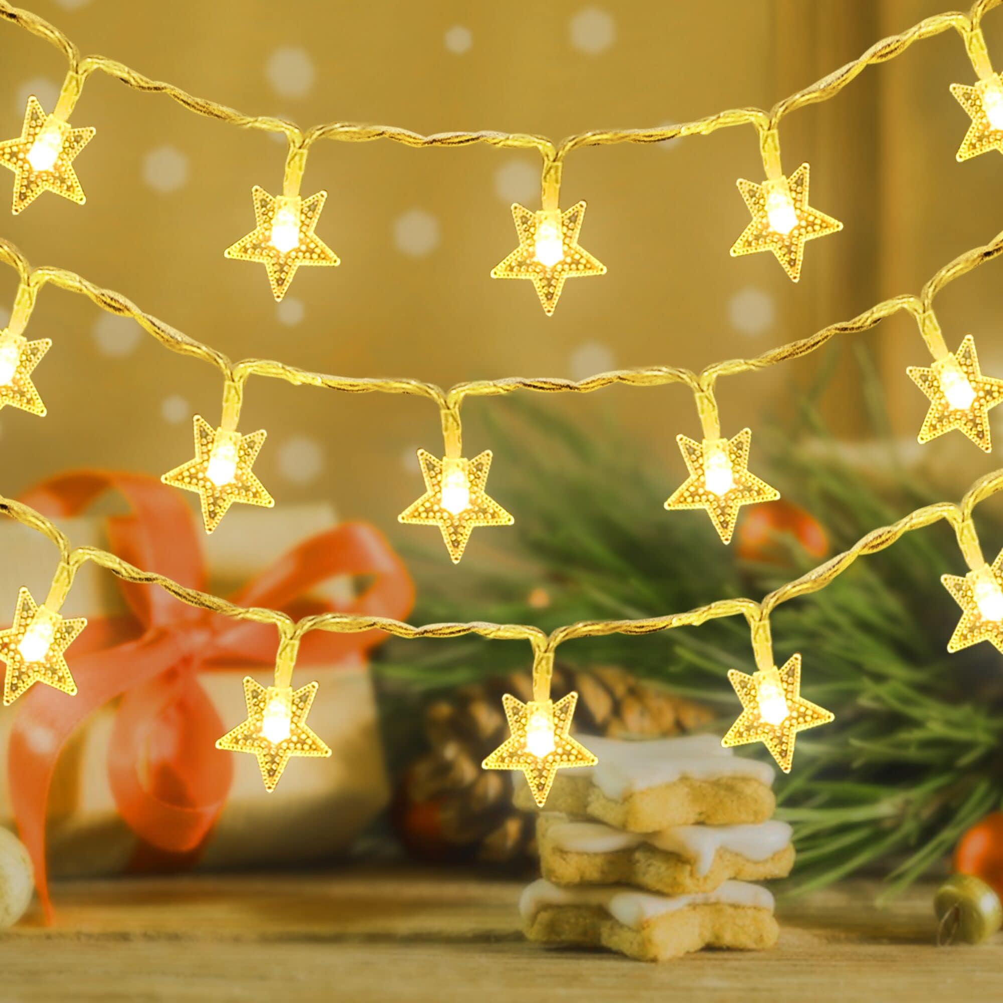 Amazon.com: Star String Lights, 20FT 40 LED Fairy Halloween Lights ...