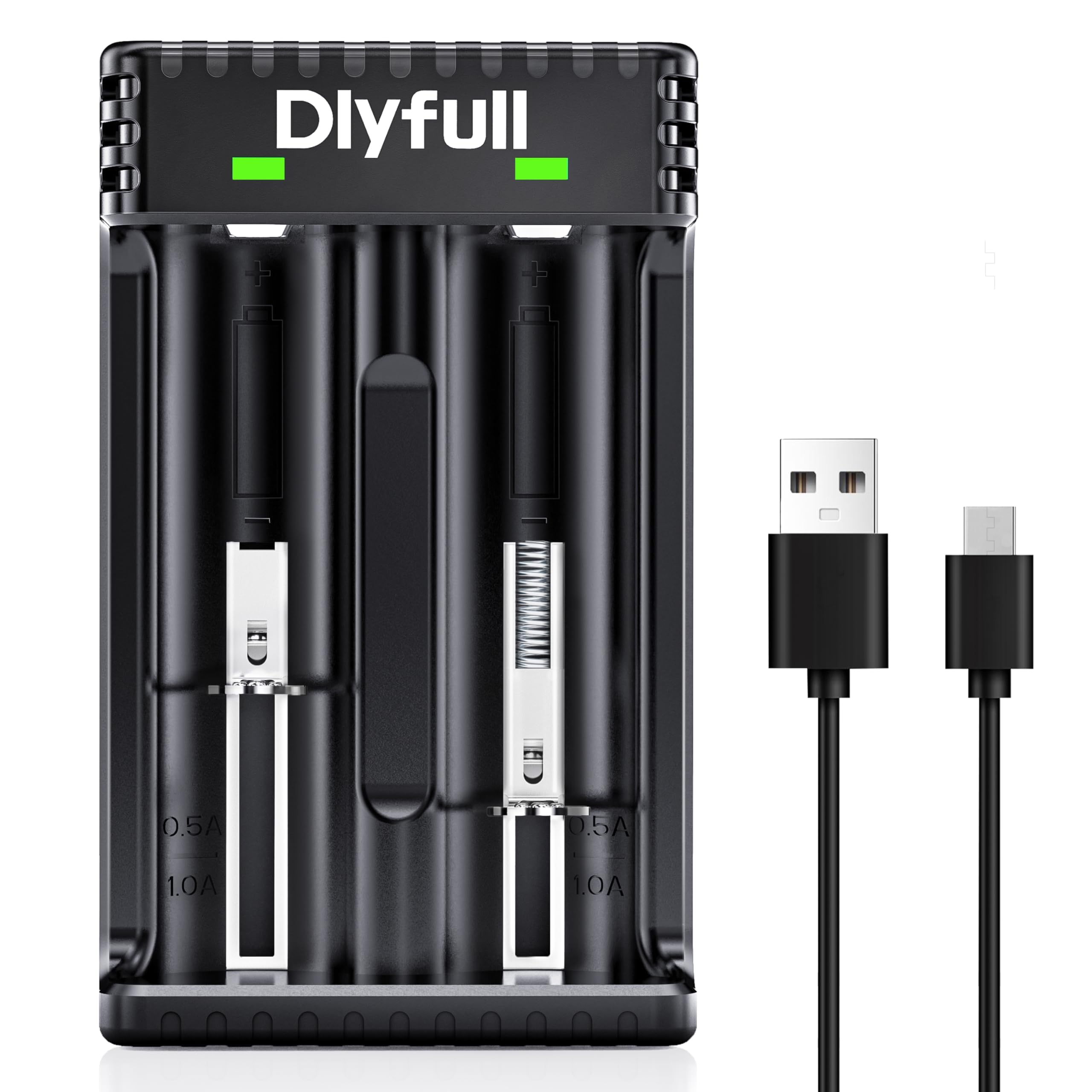 Amazon.com: Universal 18650 Battery Charger with Smart Fast Charge, 2 ...