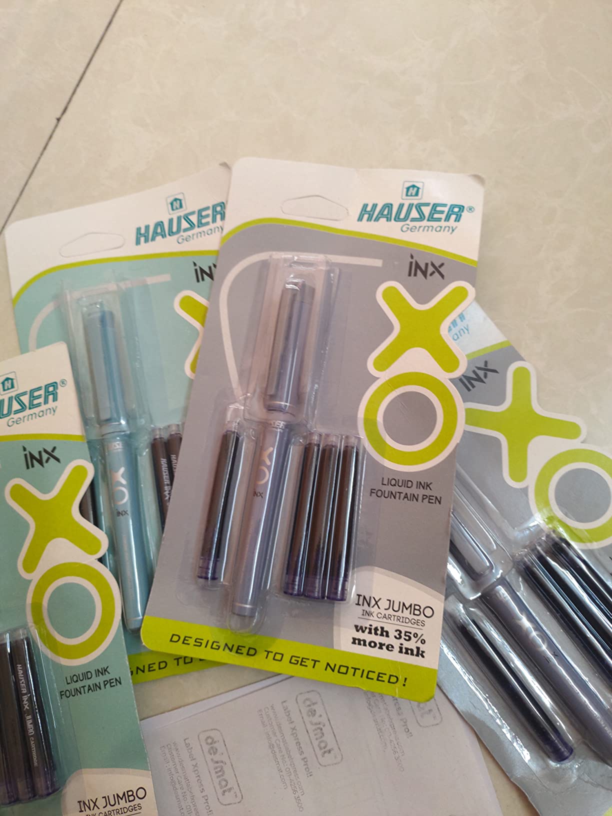 INX XO Liquid Ink Fountain Pen [Pack of 5] [Blue ink] : Amazon.in ...