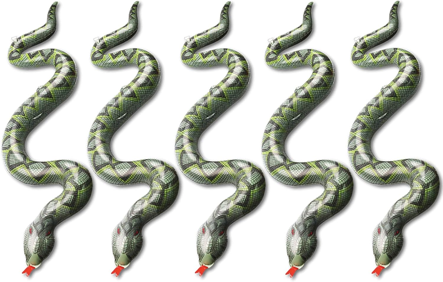 Amazon.com: Morofme 5 Pack Inflatable Snakes Blow Up Snakes Realistic ...