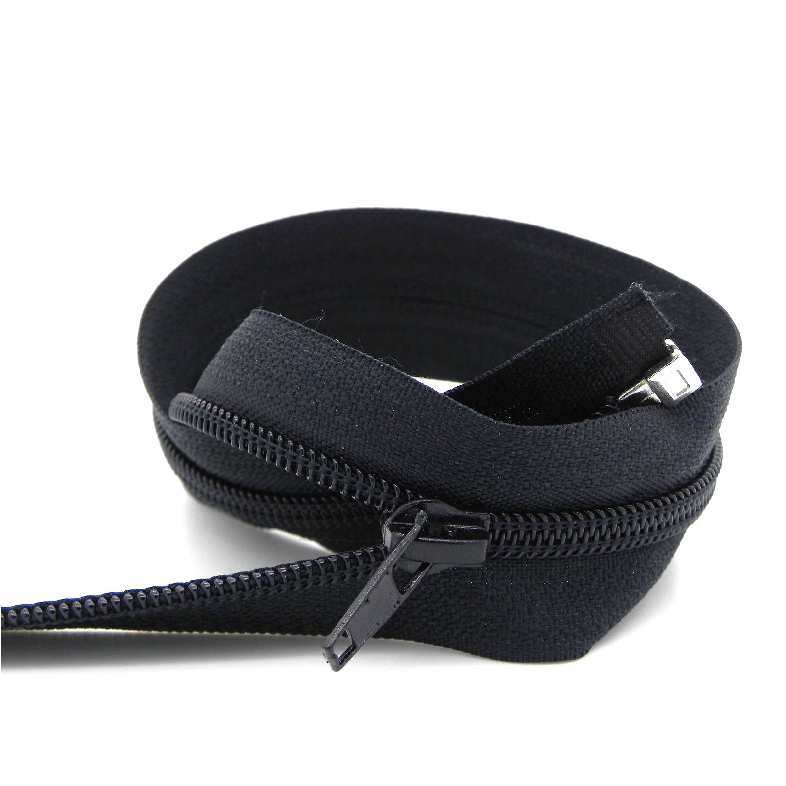 Extra Long Spiral Zip/Open Ended Zipper - 200cm & 230cm / black & grey ...