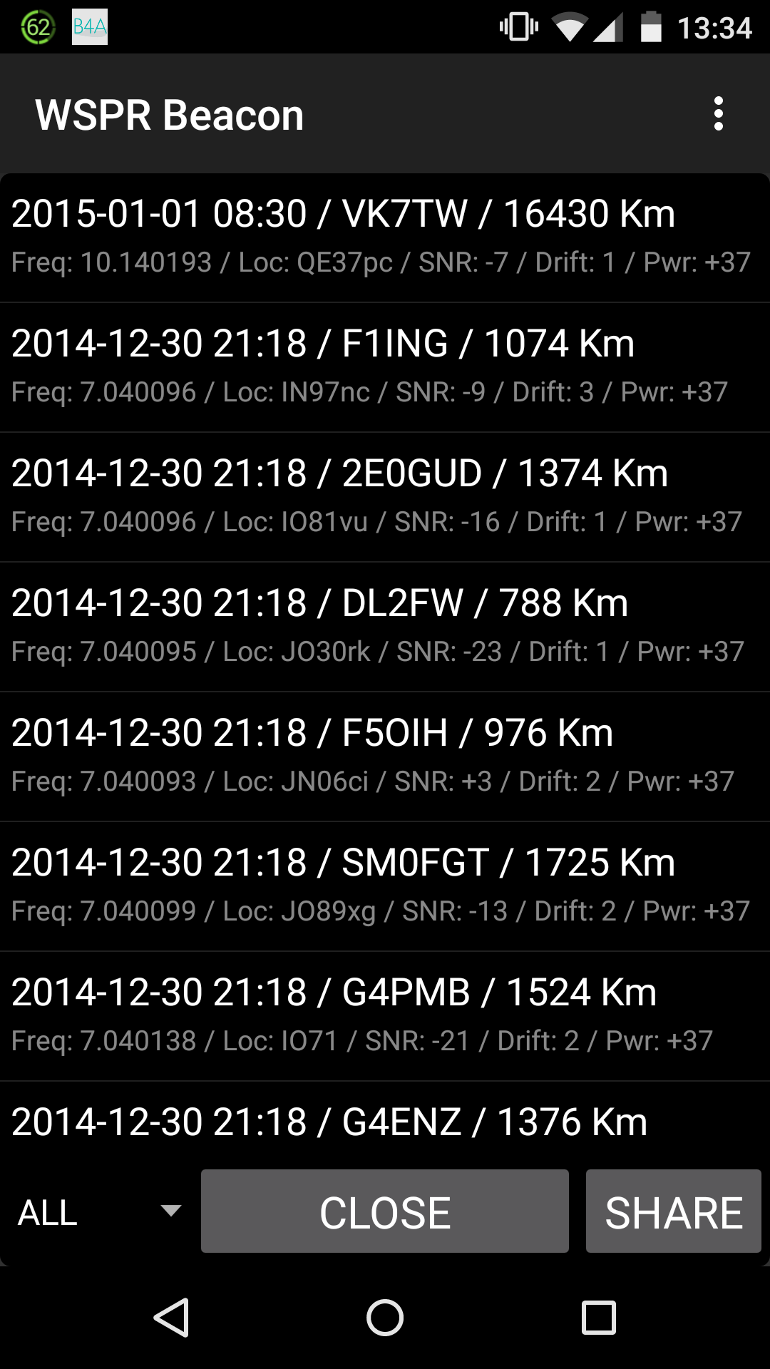 WSPR Beacon - App on Amazon Appstore