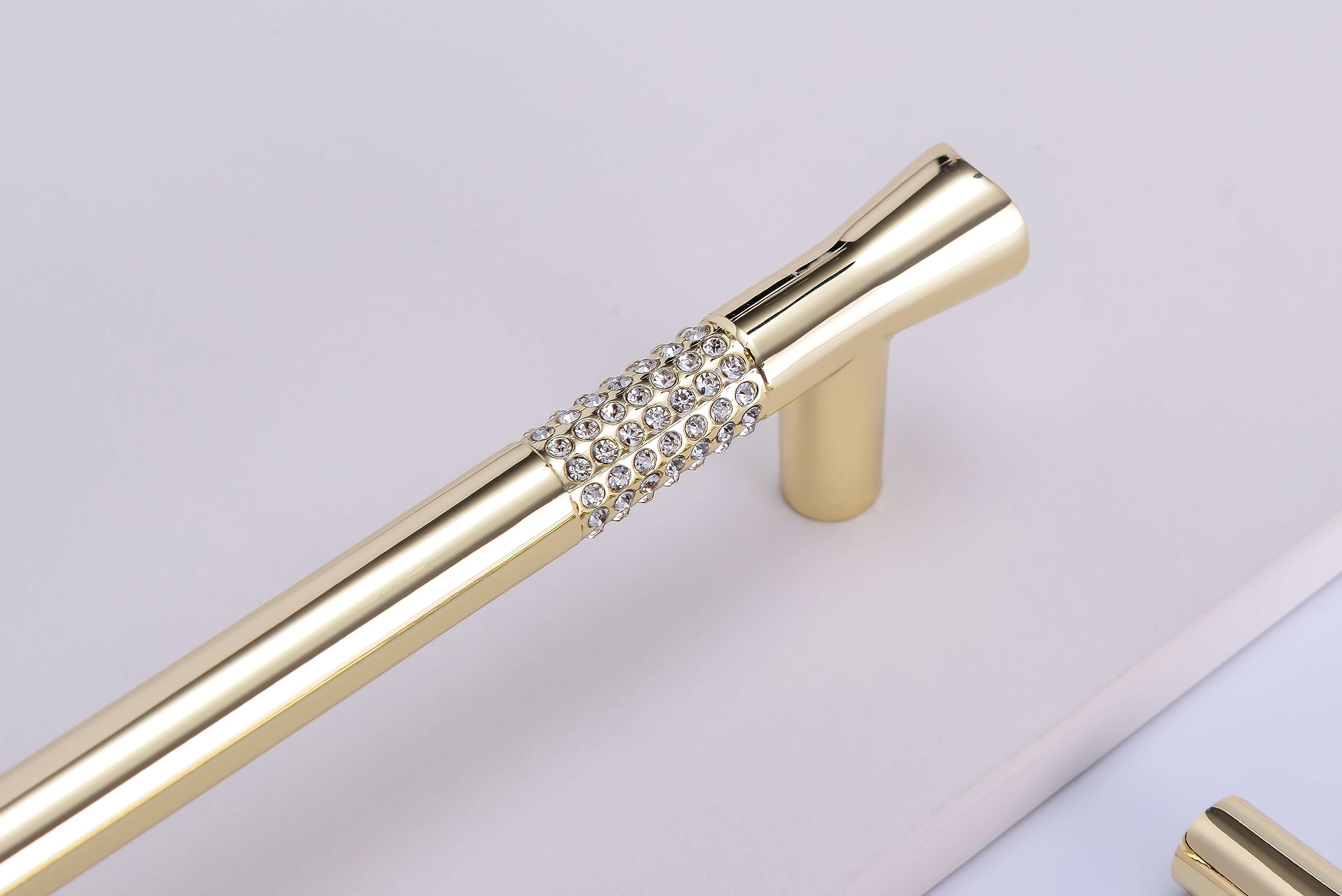 Golden Diamond Drawer Handles, 10-Pack, (96 mm/ 3-3/4 inch Hole spacing ...