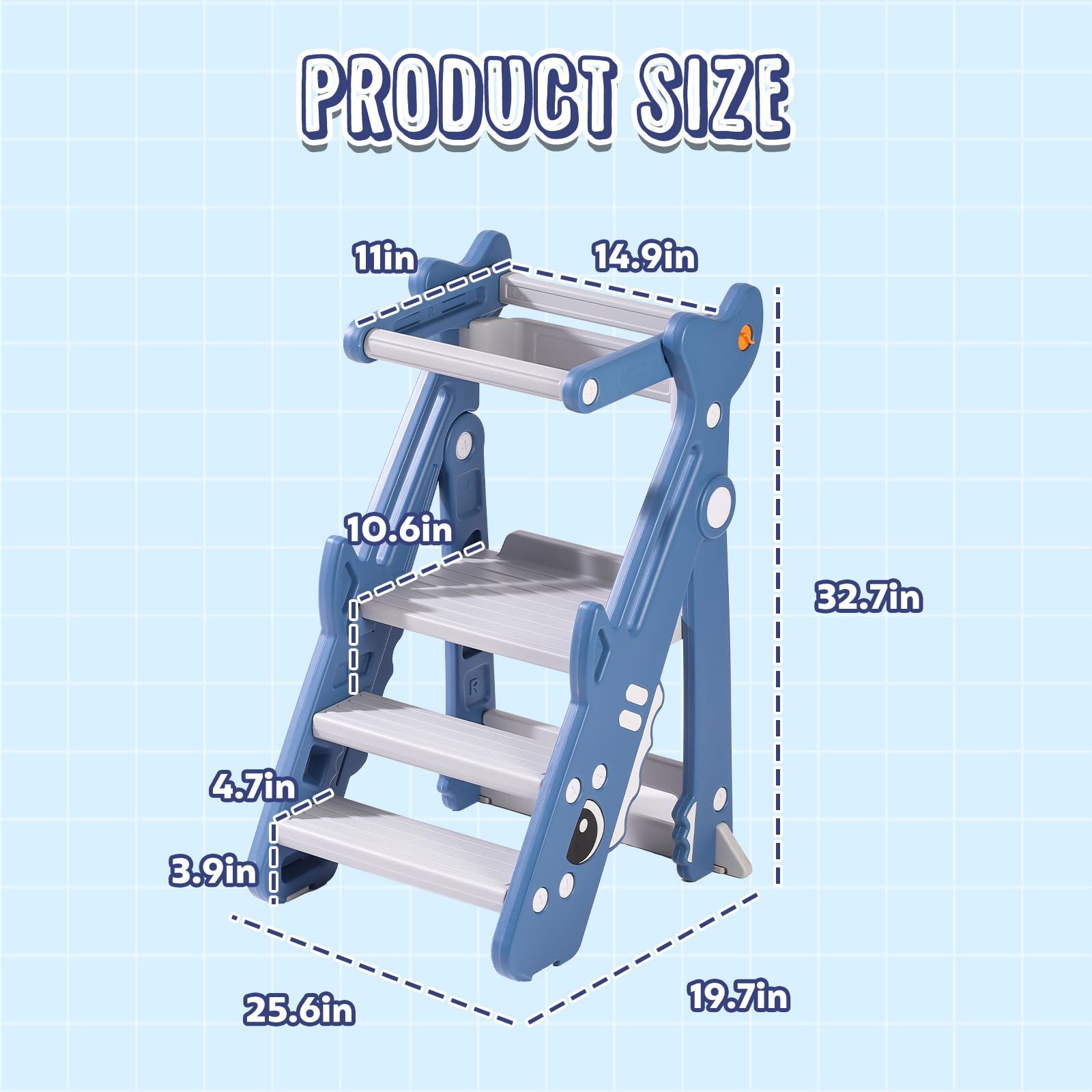 Snapklik.com : Foldable Toddler Tower, Toddler Kitchen Step Stool ...