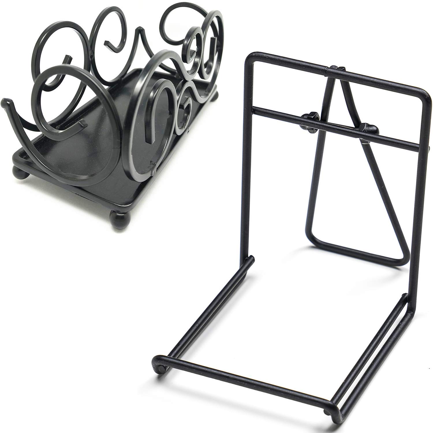 Amazon.com: Coaster Stands Duo Bundle - Up Right With Scroll Design ...