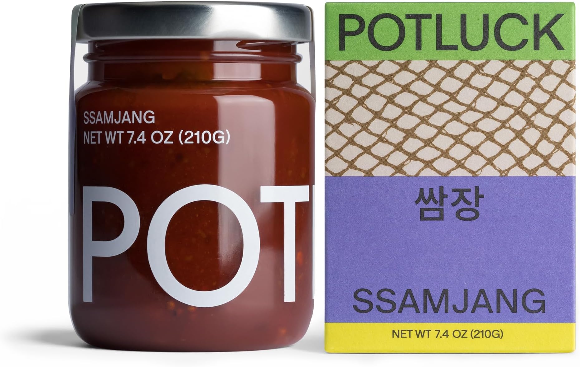 Amazon.com : Potluck Market Ssamjang Sauce 7.4OZ Hand Made in Korea Using Traditional Methods ...