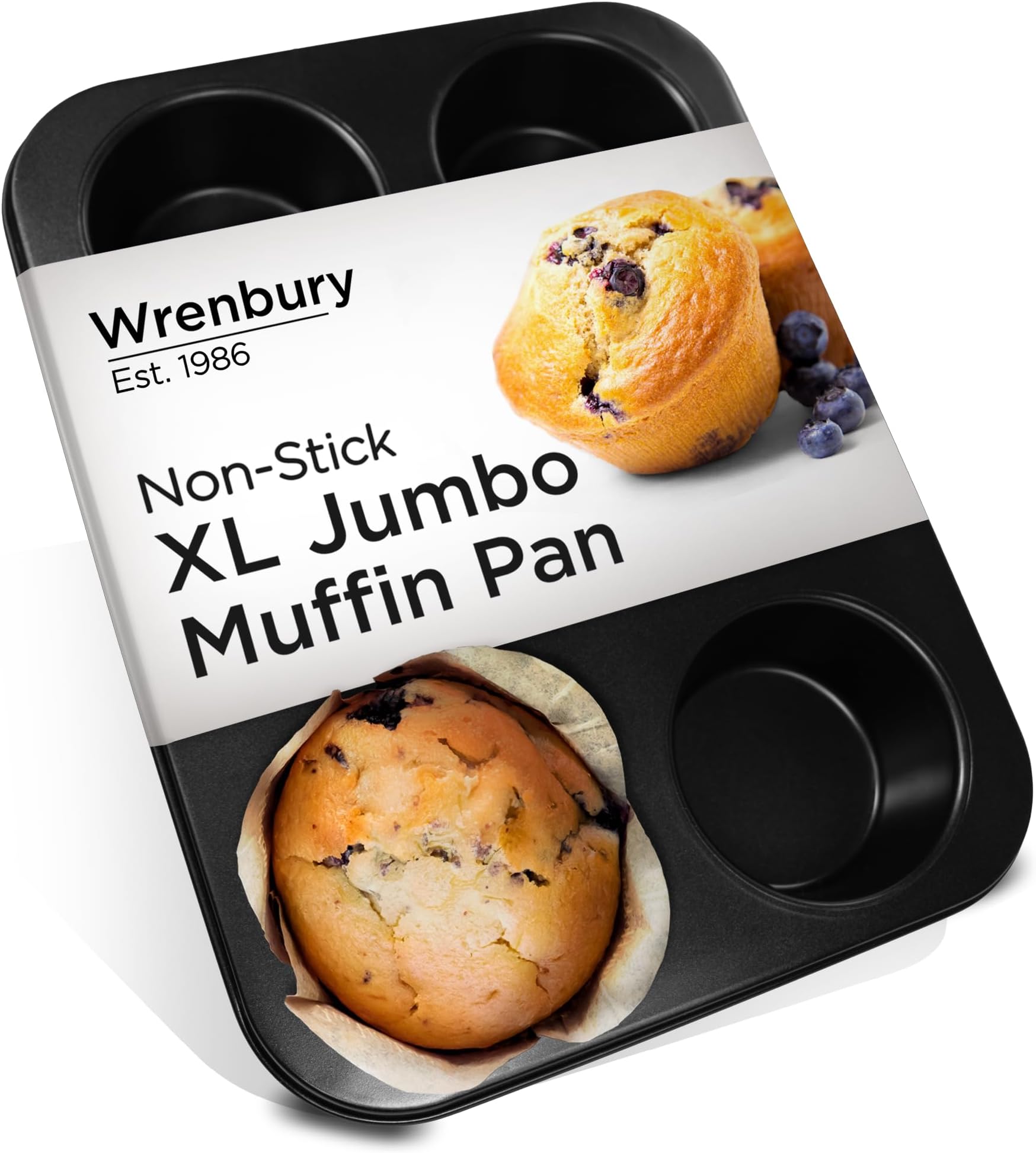 Amazon.com: USA Pan Jumbo Texas Muffin Pan, 6 Well, Nonstick & Quick ...