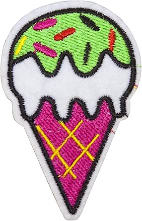 Amazon.com: Ice Cream Cone Patch : Arts, Crafts & Sewing