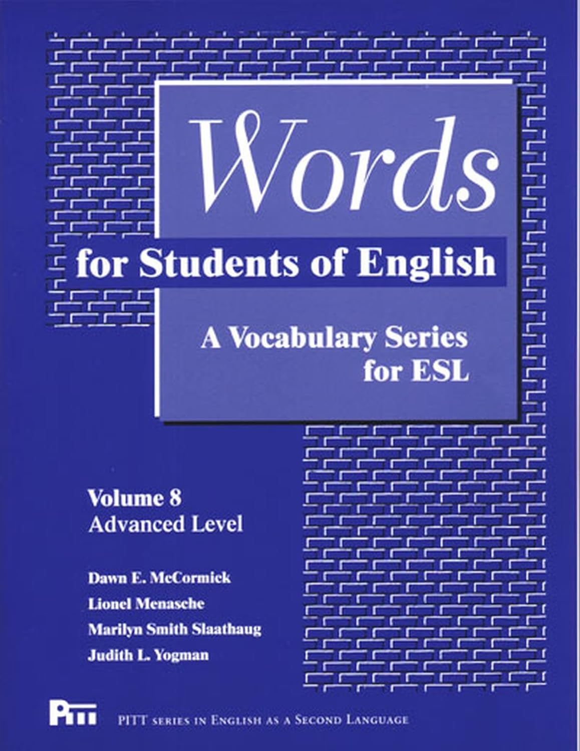 Words for Students of English: A Vocabulary Series for ESL : McCormick ...