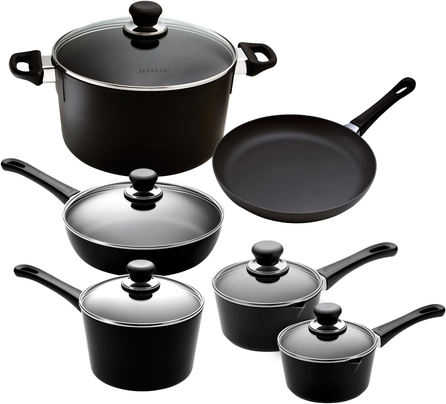 Amazon.com: Scanpan Professional 10-Piece Nonstick Cookware Set: Scan ...