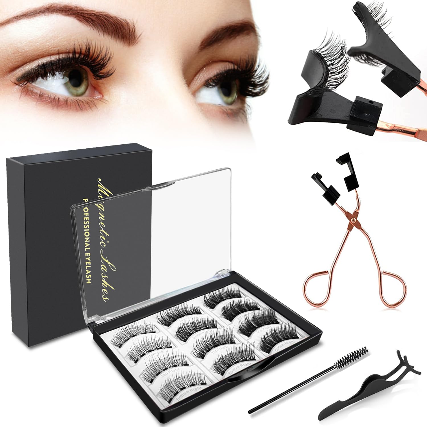 Faux Cils Magnetique, Magnetic Lashes Faux Cils Magnétiques Avec ...