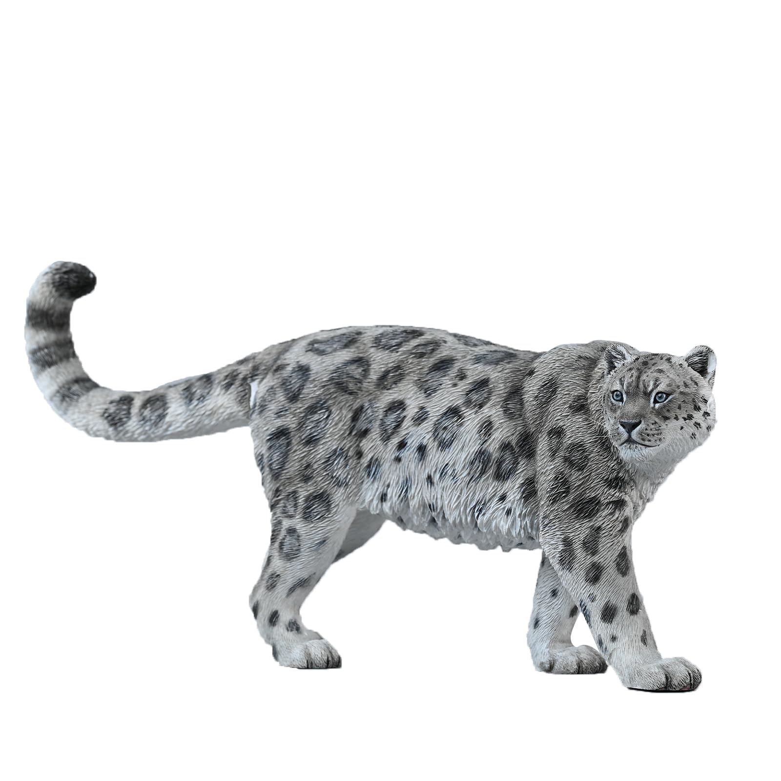 Amazon.com: MMOS X JXK Snow Leopard Statue for Desktop Decor Snow ...