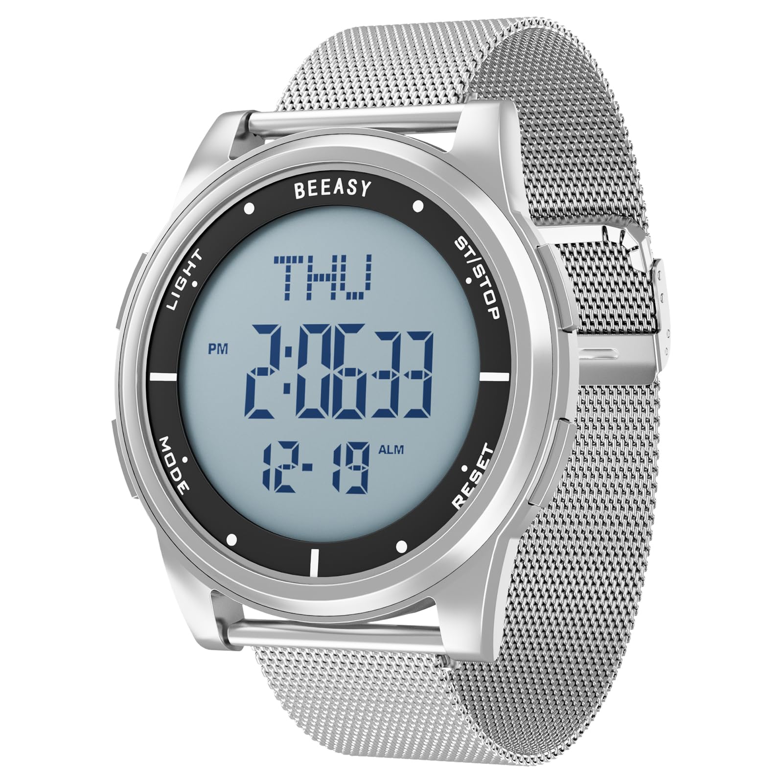 Amazon.com: Beeasy Unisex Digital Wat ch Waterproof with Stopwatch ...