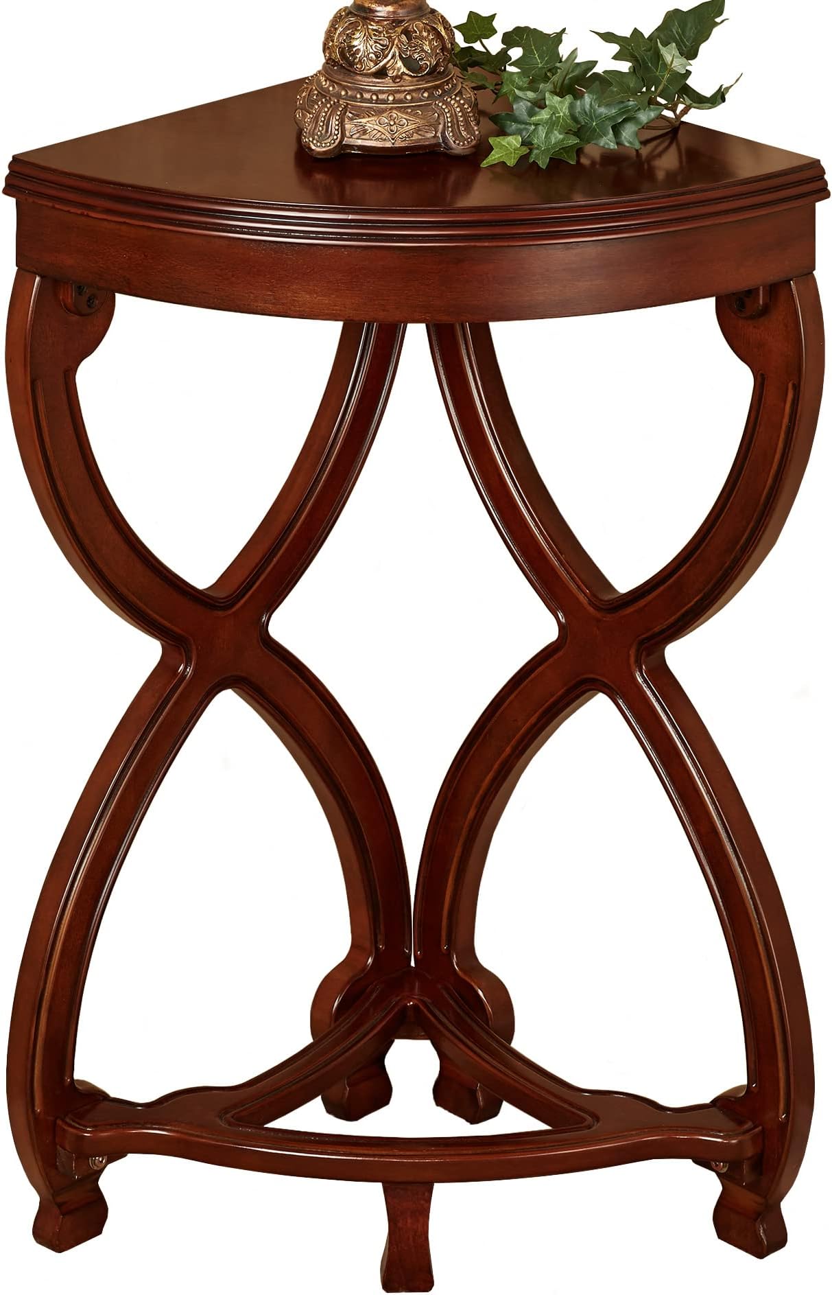 Amazon.com: Kings Brand Walnut Finish Wood Corner Sofa Accent Table ...