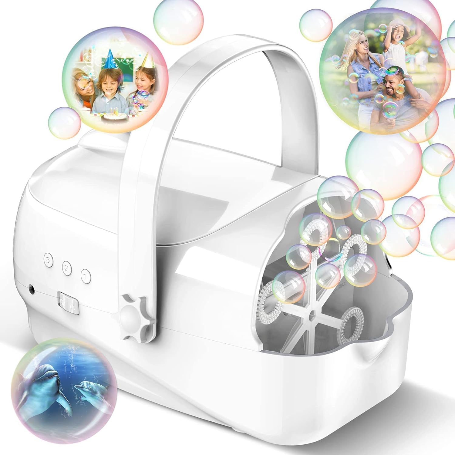 Amazon.com: Bubble Machine, 8000+ Bubbles Per Minute Durable Bubble ...