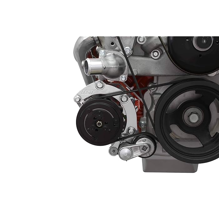 Buy ICT Billet LS Truck Low Mount 4 Rib Air Conditioning Compressor ...