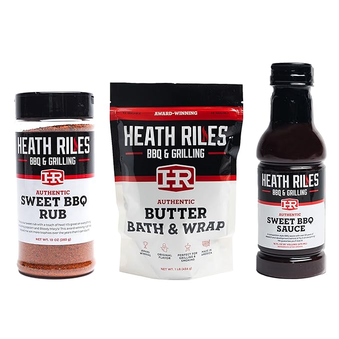 Amazon.com : Heath Riles BBQ Backyard Rib Bundle (1 Rub, 1 Sauce and 1 ...