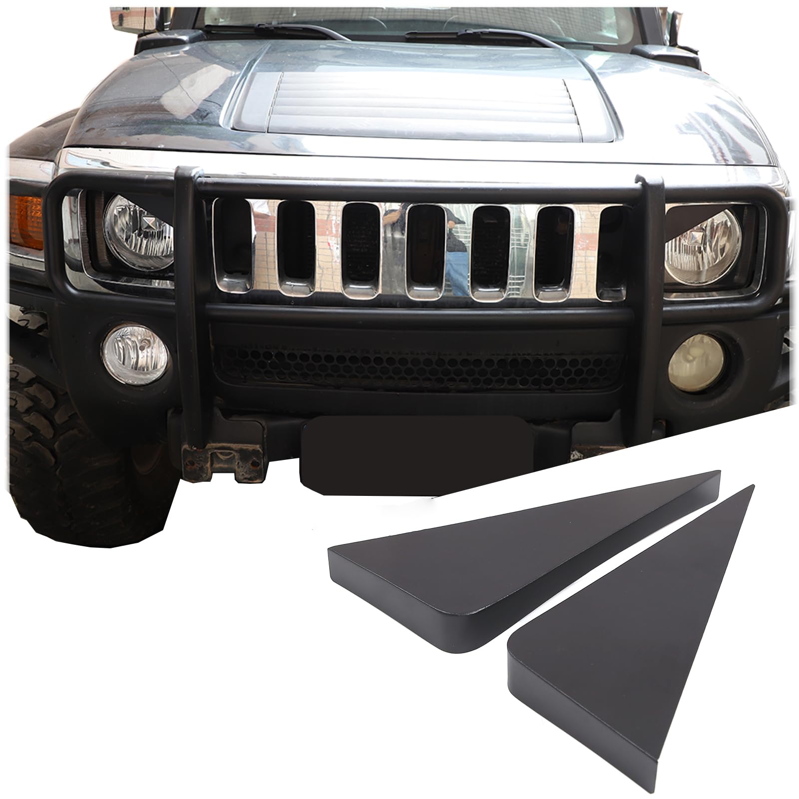 Amazon.com: PIUGILH Front Headlight Panel Trim Cover Fit for Hummer H3 ...