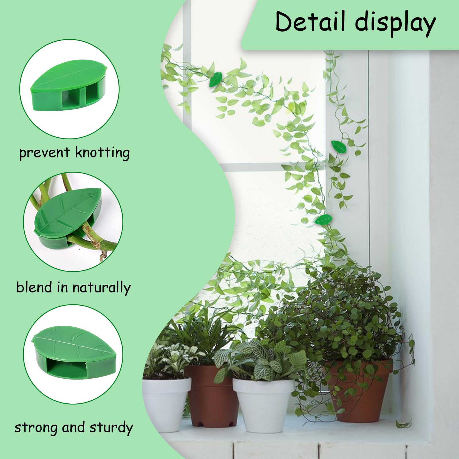 Snapklik.com : TCBWFY 60 Set Plant Climbing Wall Fixture Clips