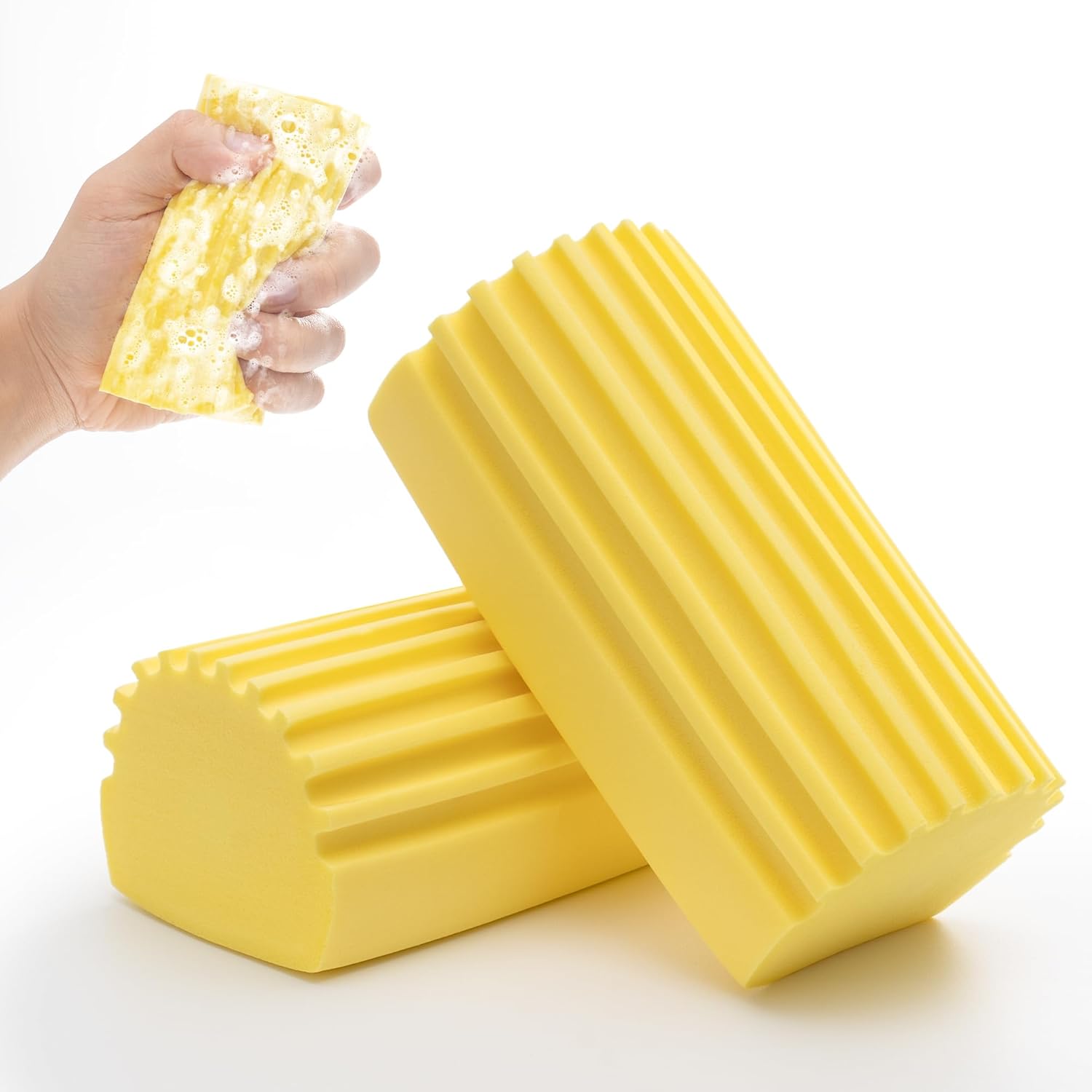 Amazon.com: 2 PCS Damp Clean Duster Sponge, Magic Dust Cleaning Sponge ...