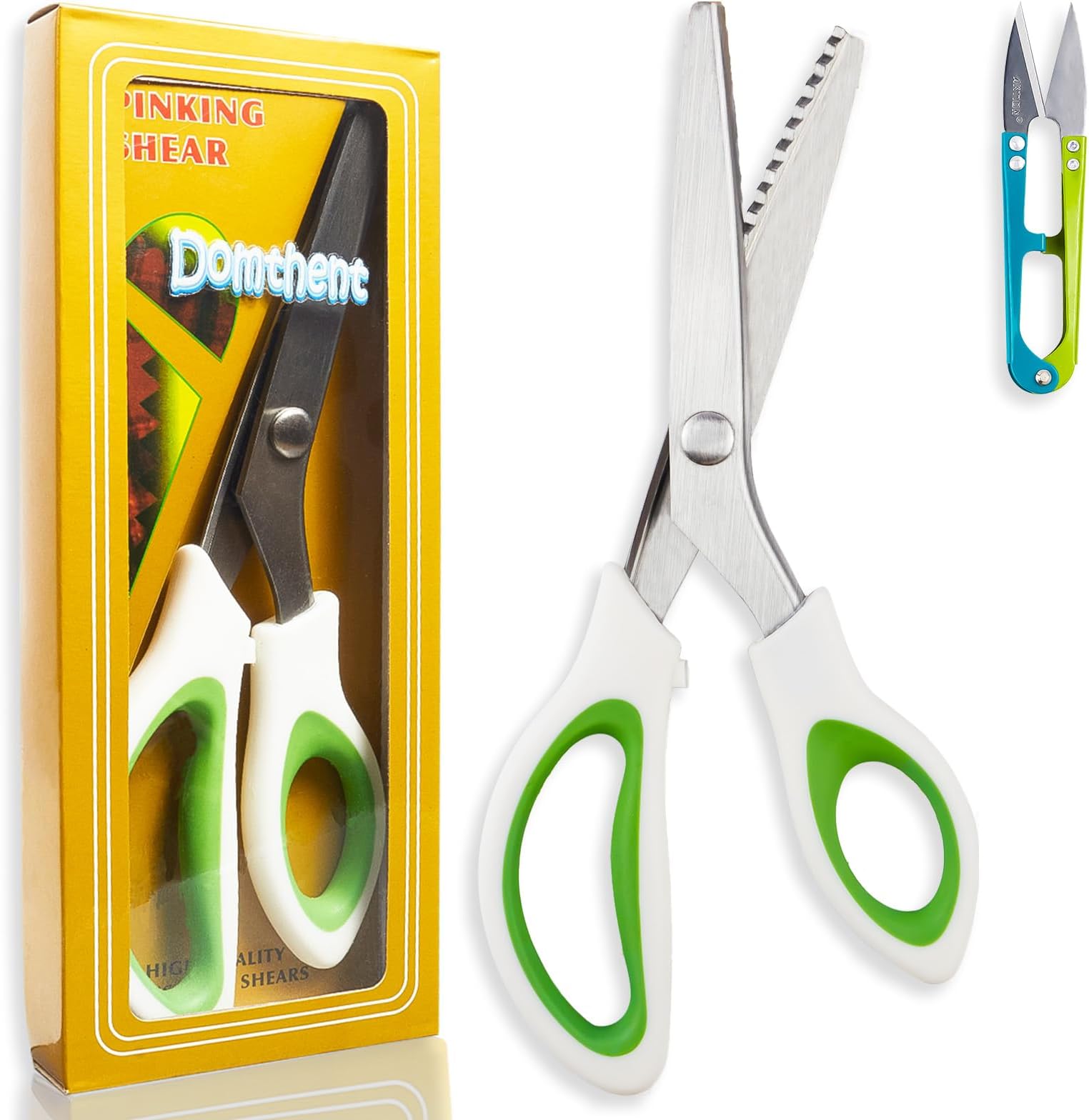 Amazon.com: JISTL Pinking Shears for Fabric, Stainless Steel Handled ...