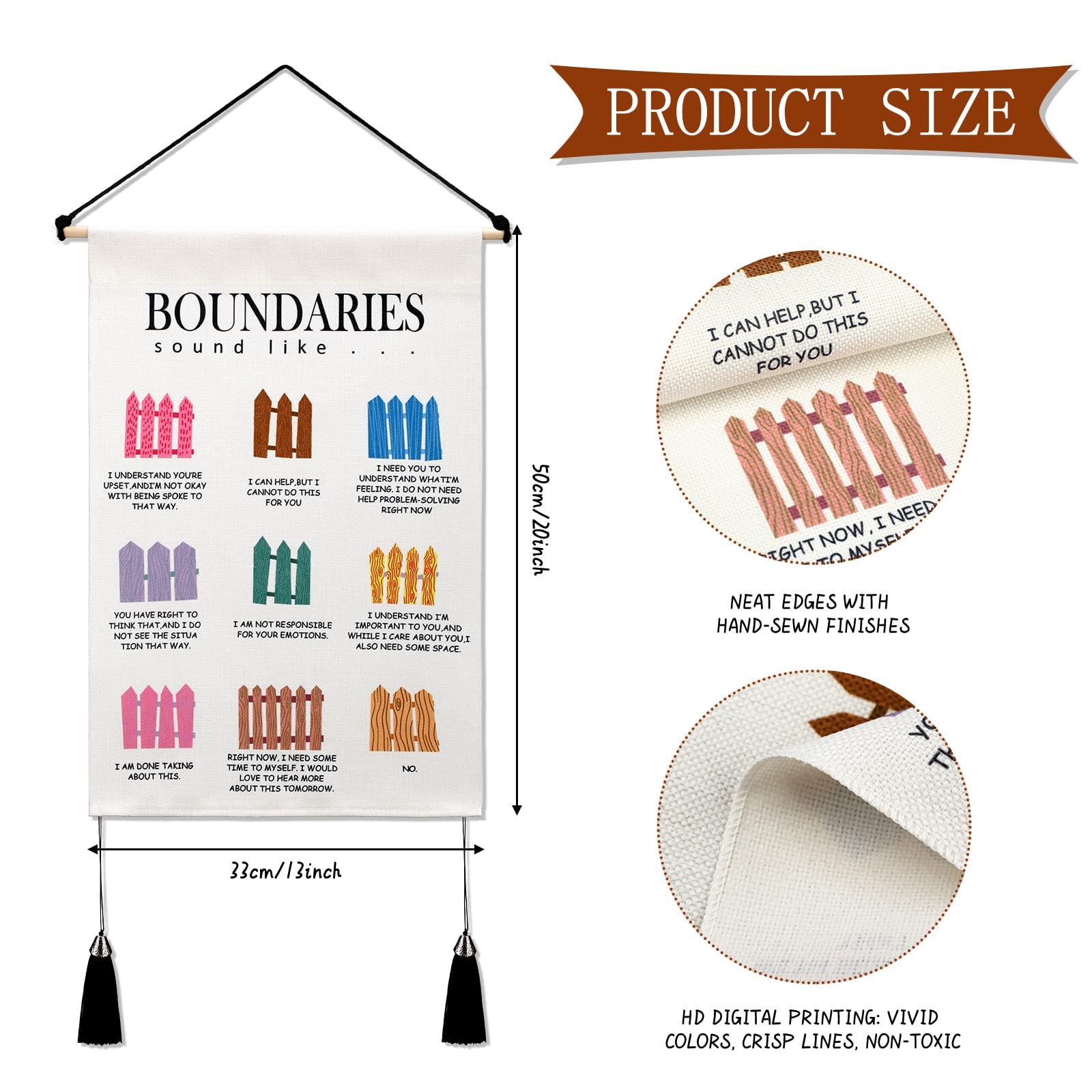 Snapklik.com : Mental Health Tapestry Small Feelings Chart Therapy ...