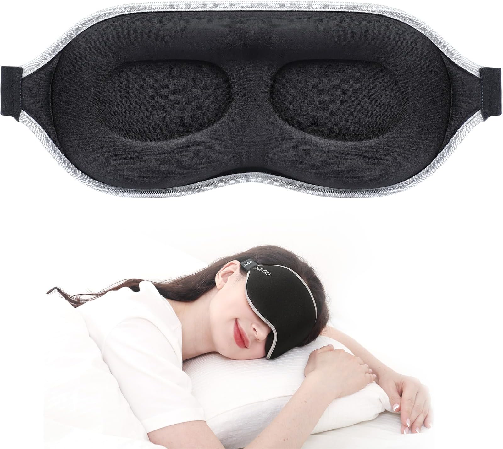 Amazon.com: MZOO Luxury Sleep Mask for Back and Side Sleeper ...