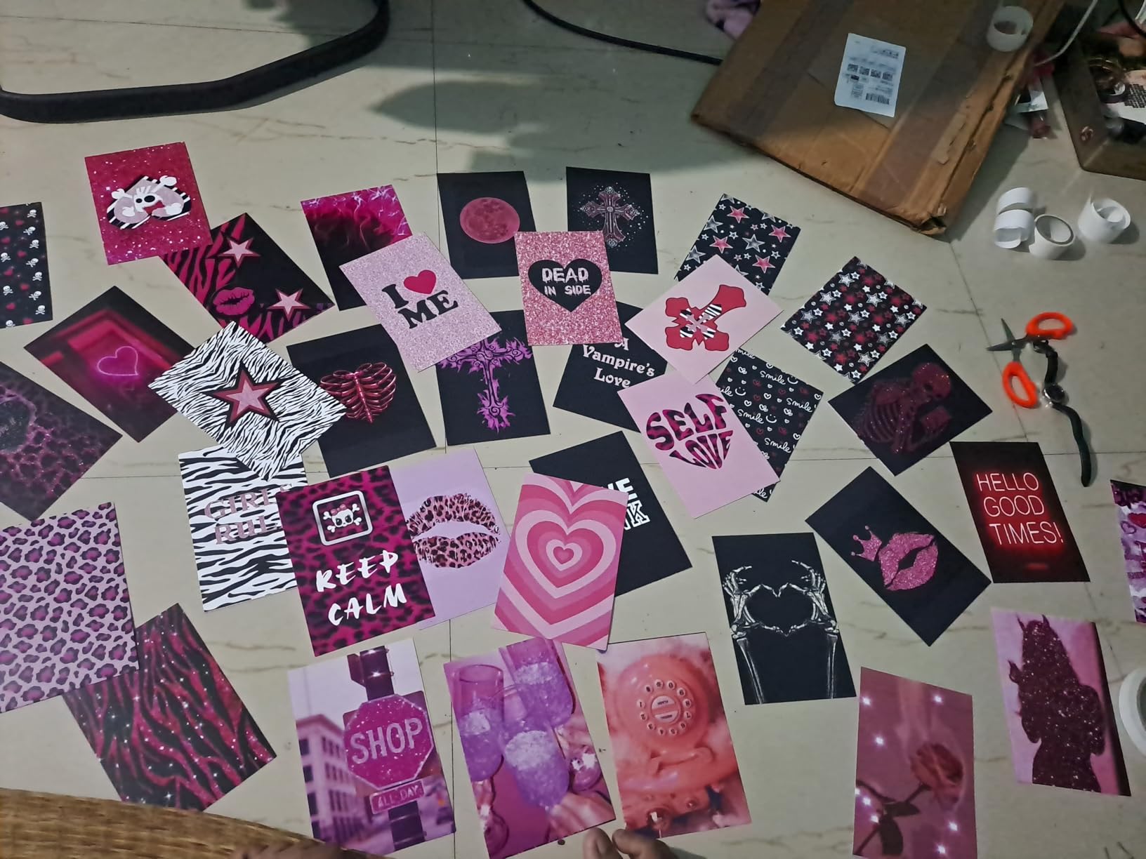 Mcbling Room Decor Aesthetic Wall Collage Kit, Trashy Y2k Posters for ...