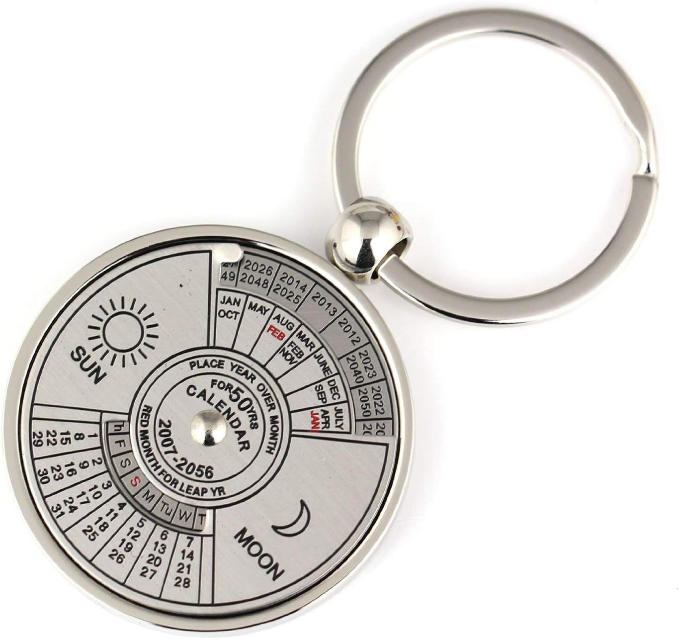 maycom® Creative 3d Fifty Years From 2007 to 2056 Sun and Moon Calendar ...