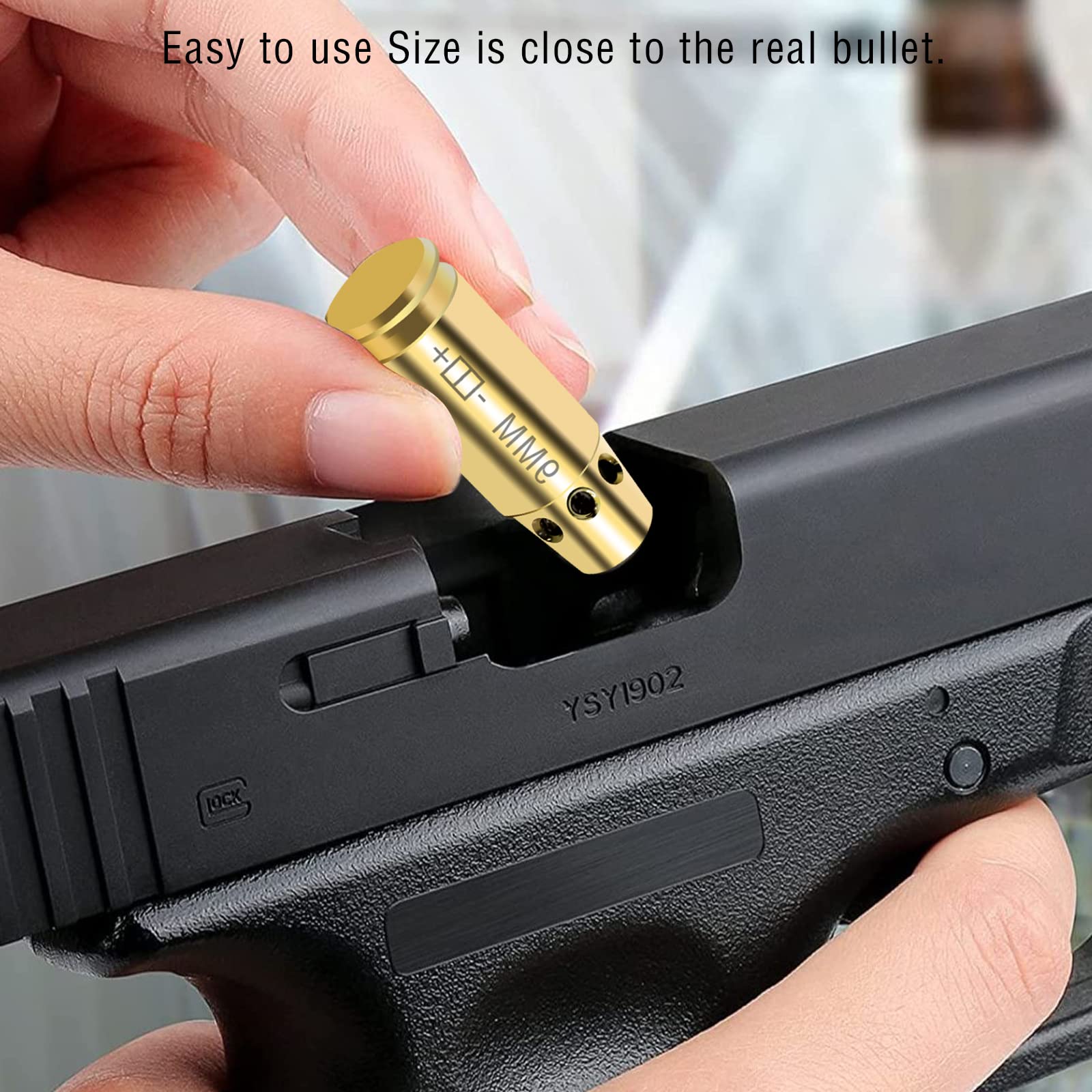Snapklik.com : BemerforS Red Dot Bore Sight 9mm Laser Boresighter
