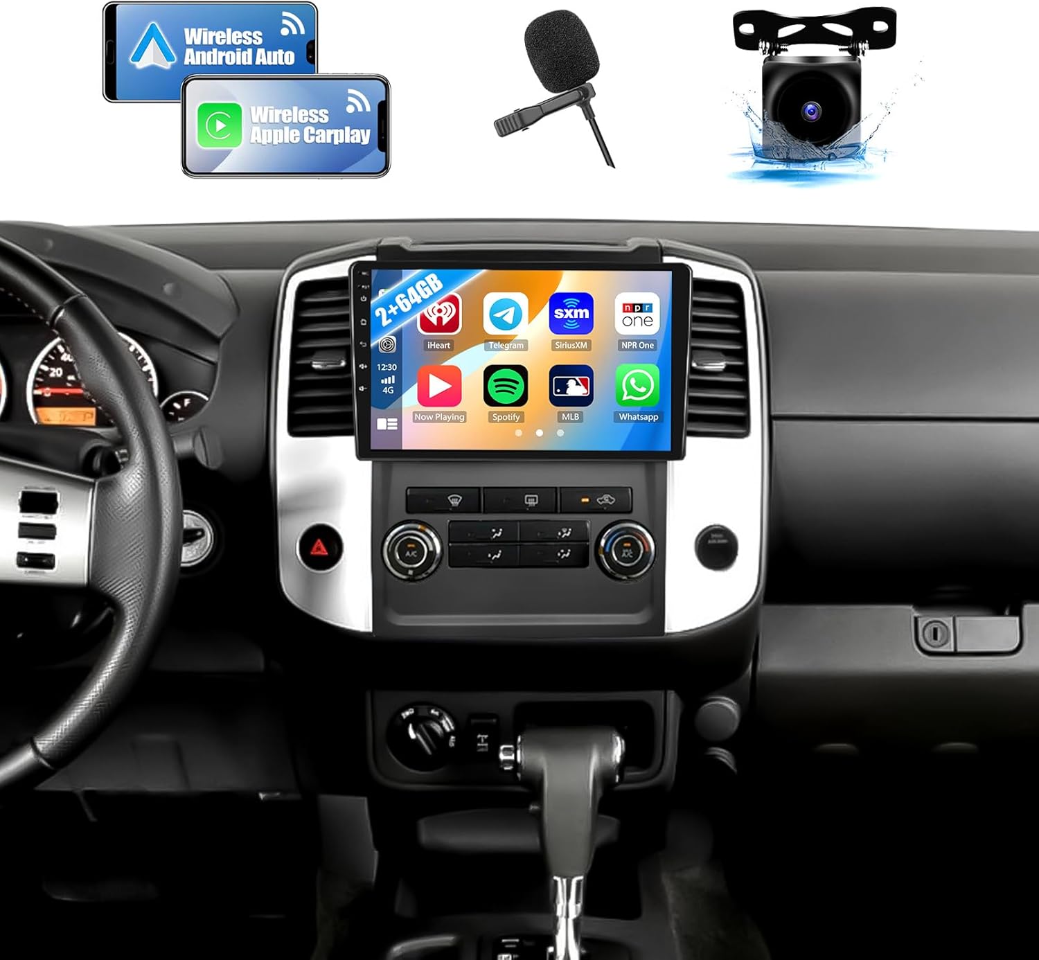 Amazon.com: 2+64GB Car Stereo Radio for Nissan Frontier Xterra 2009 ...