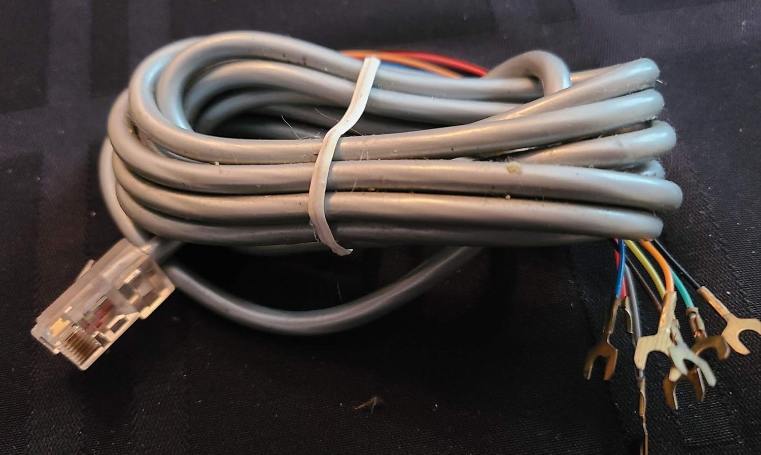 Amazon.com: Spade to Modular 8 Conductor telephone cord : Electronics