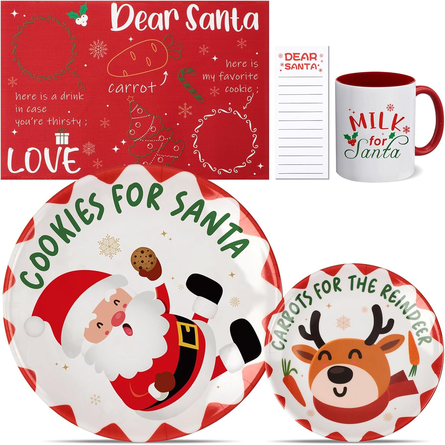 Amazon.com: Cholemy 5 Pcs Christmas Cookies For Santa Carrots for the ...