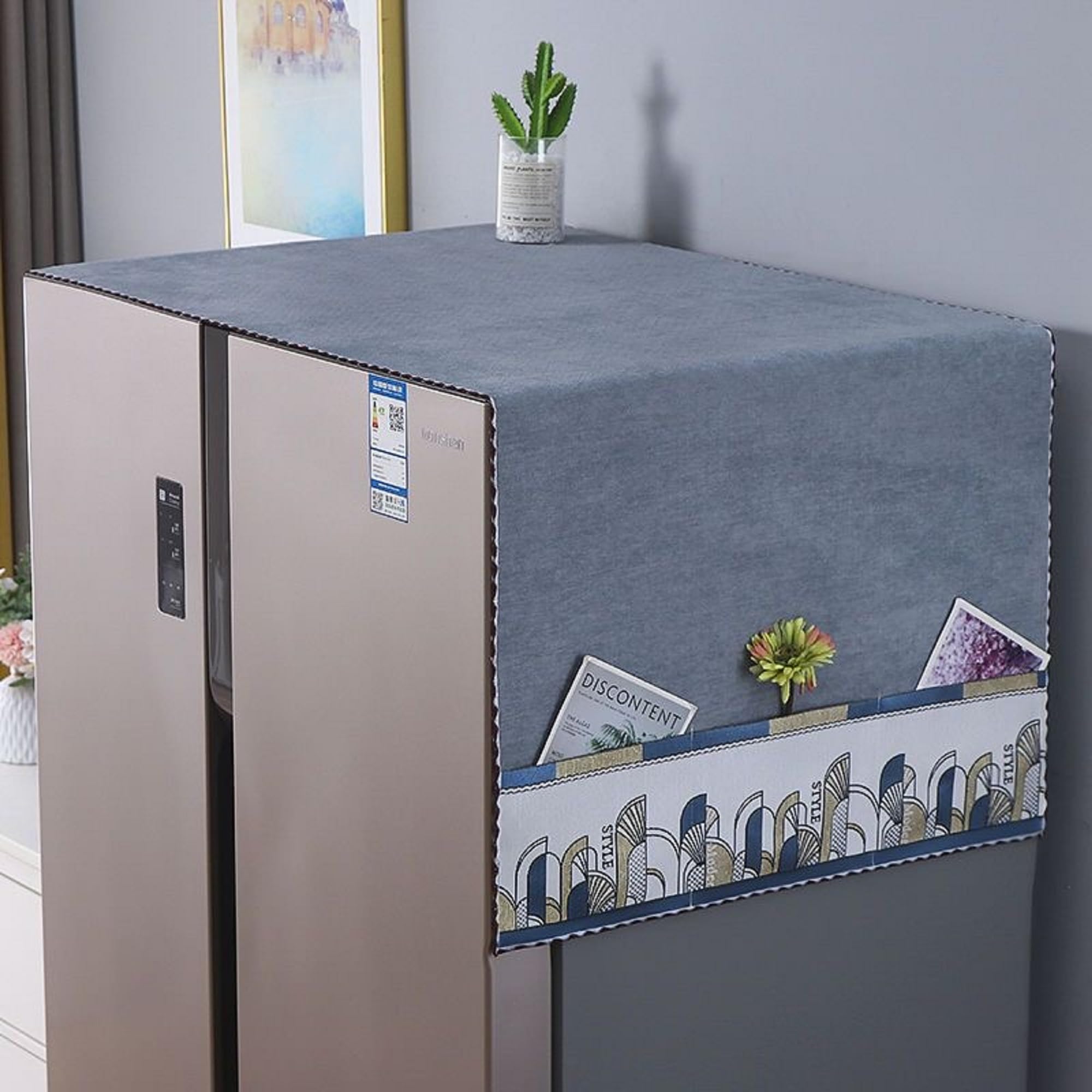 Amazon.com: Fridge Dust Cover Fridge Dust Proof Cover Front Load with ...
