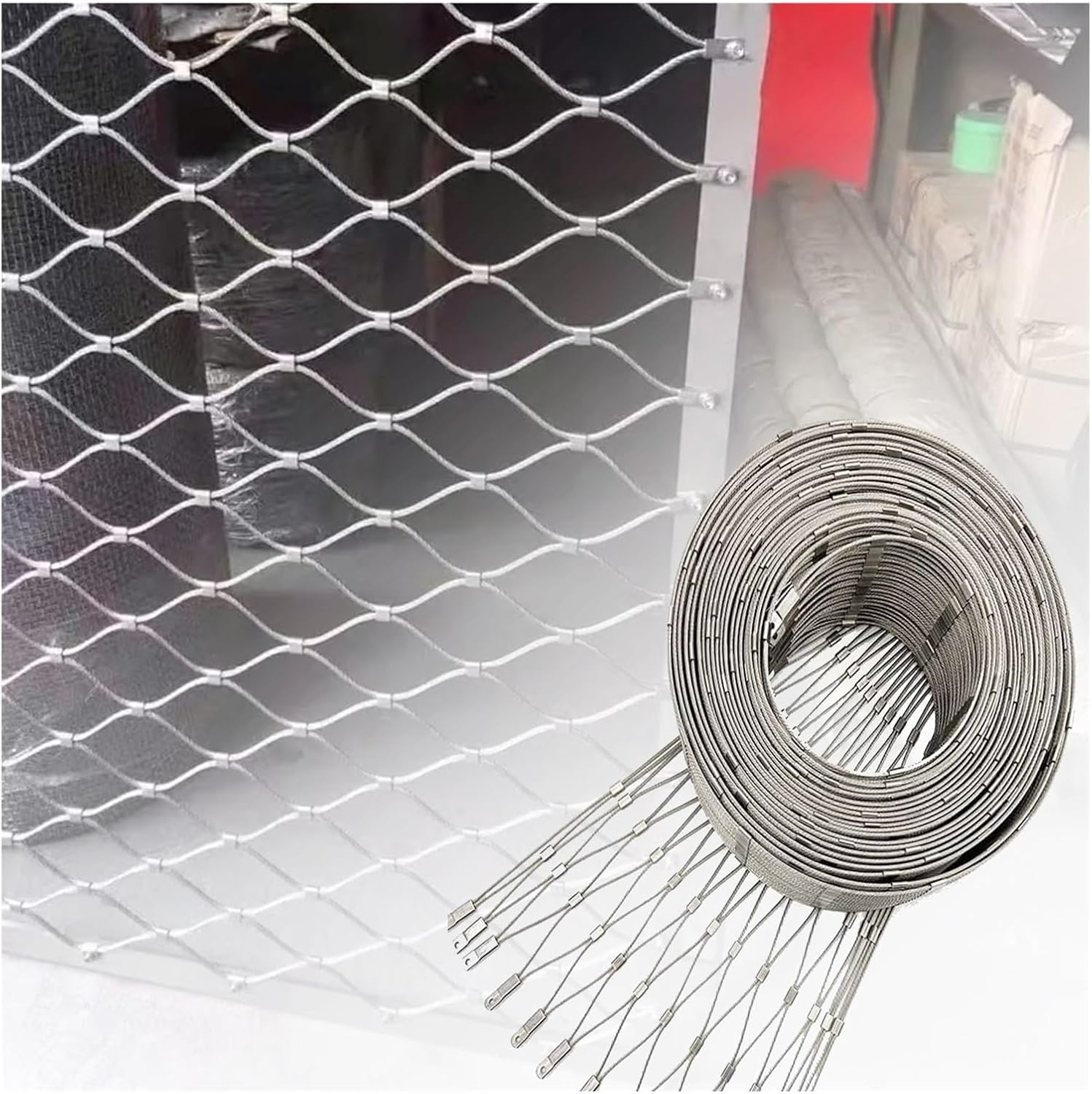 Flexible Stainless Steel Wire Mesh Netting - 6cm/1.5mm Heavy-Duty ...