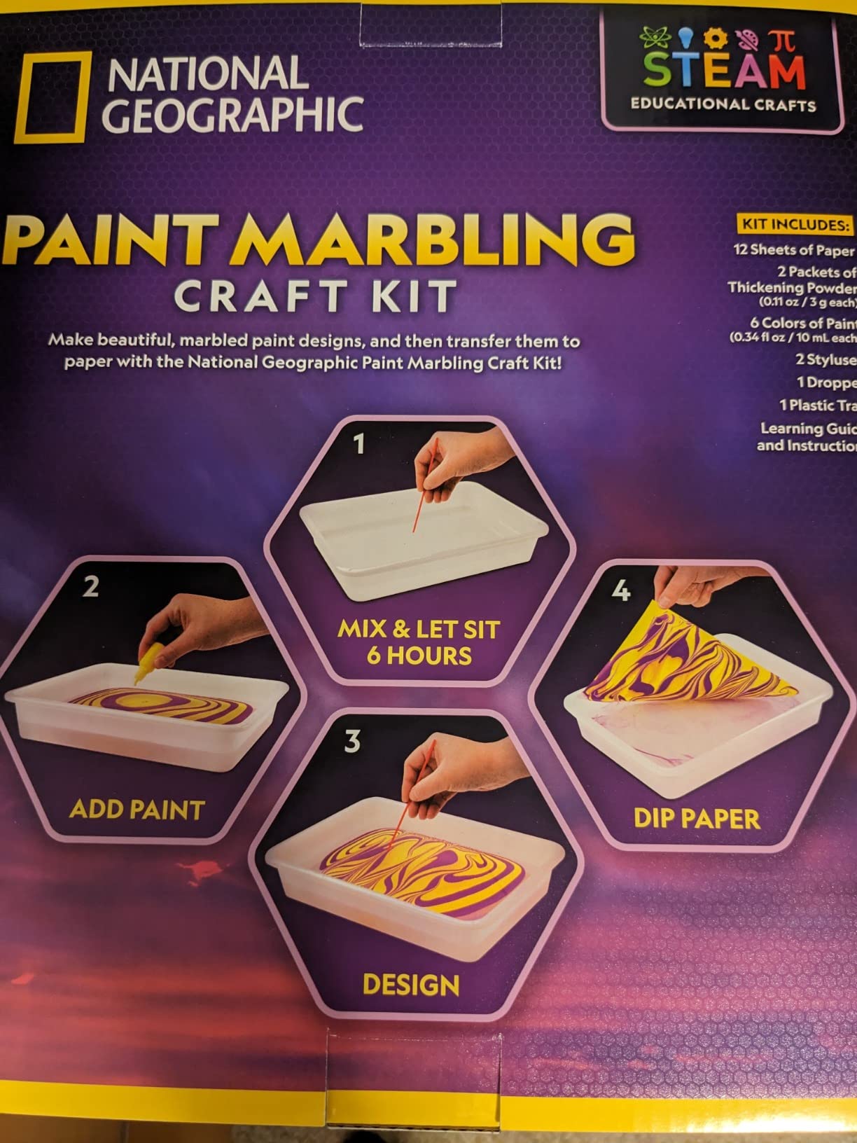 $2/mo - Finance NATIONAL GEOGRAPHIC Paint Marbling Arts & Crafts Kit ...