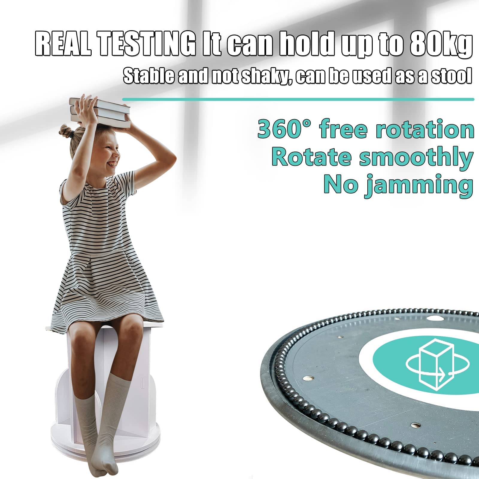 Snapklik.com : YGYQZ Rotating Desktop Bookshelf For Office, Revolving ...