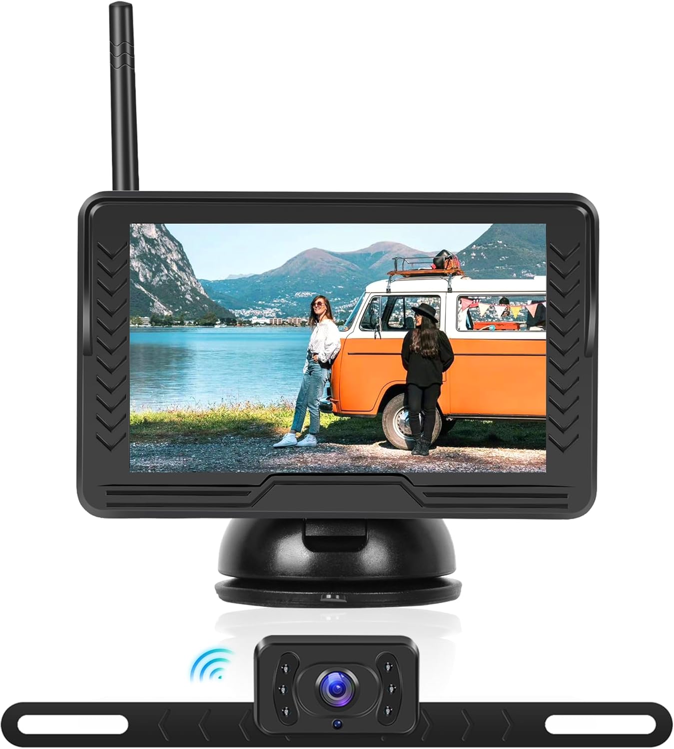 4.3 inch Wireless Backup Camera System with Digital Signal, Car Backup ...