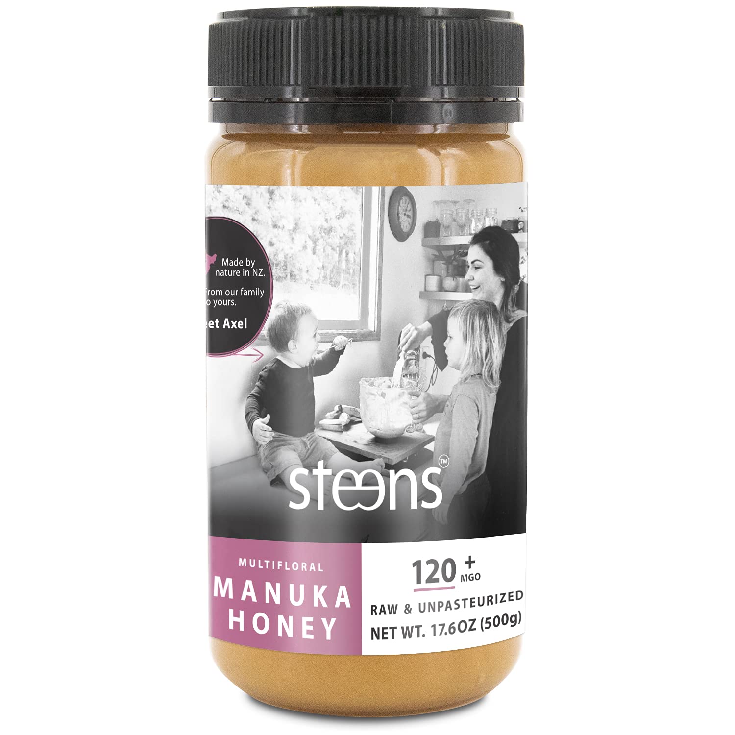 Steens – Miel de manuka cruda MGO 120+, miel natural prensada en frío ...
