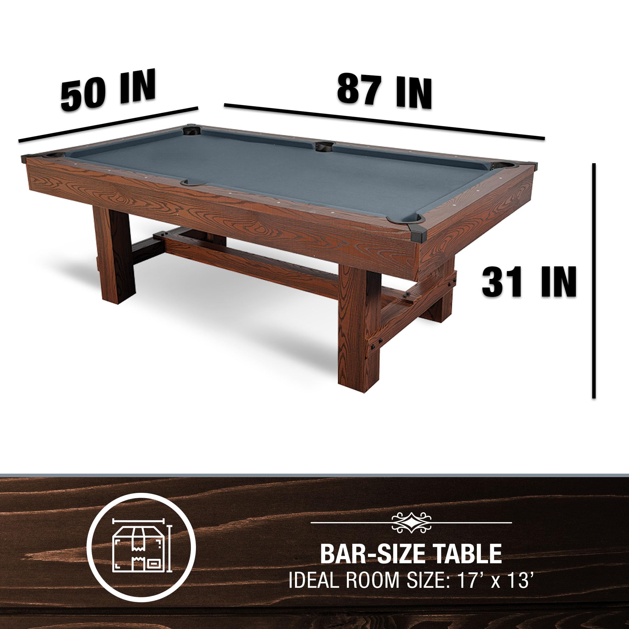 Wood Surface Pool Table