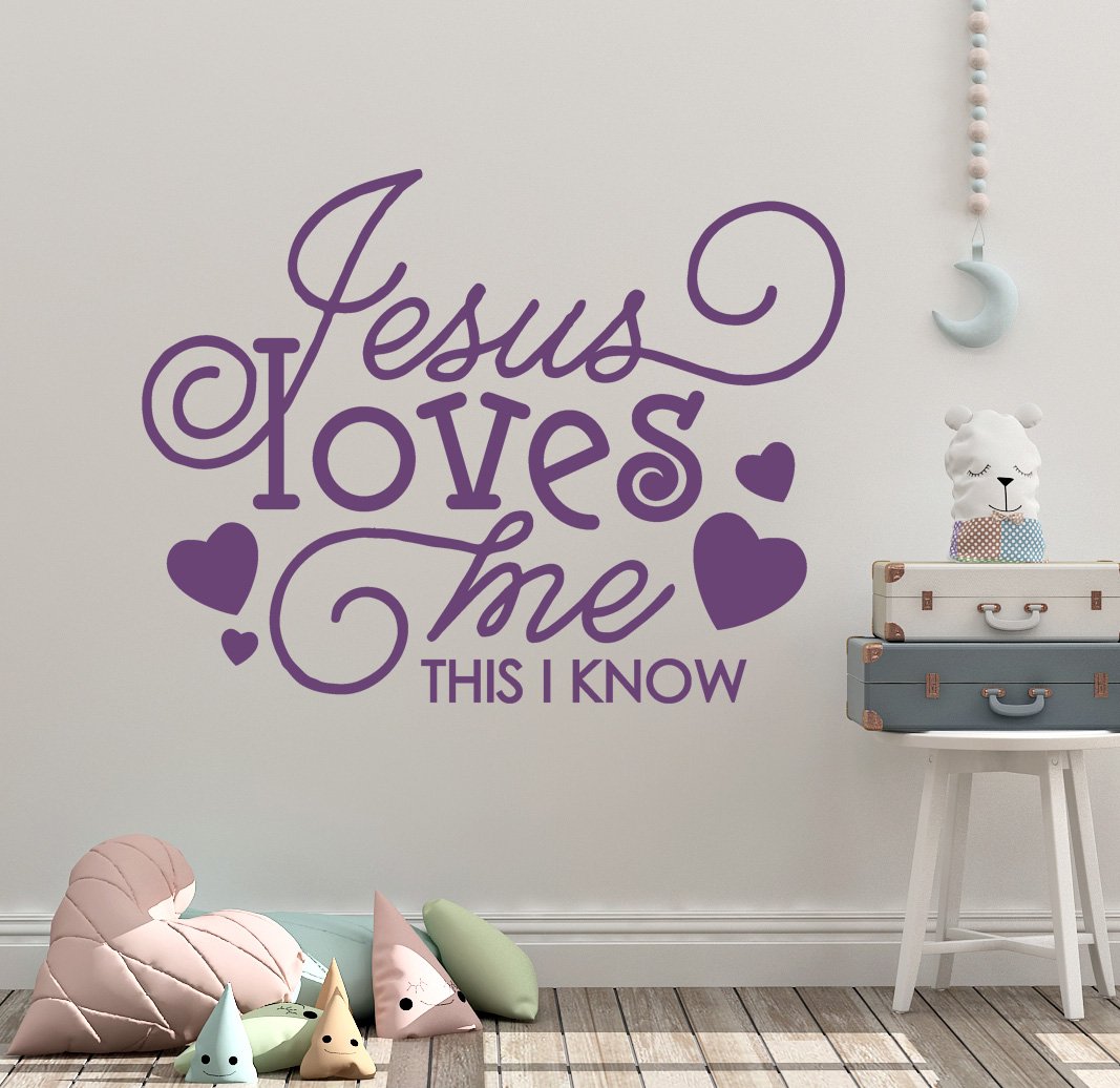 Jesus Loves Me Wall Decal High Definition Photographs Amazon.com: