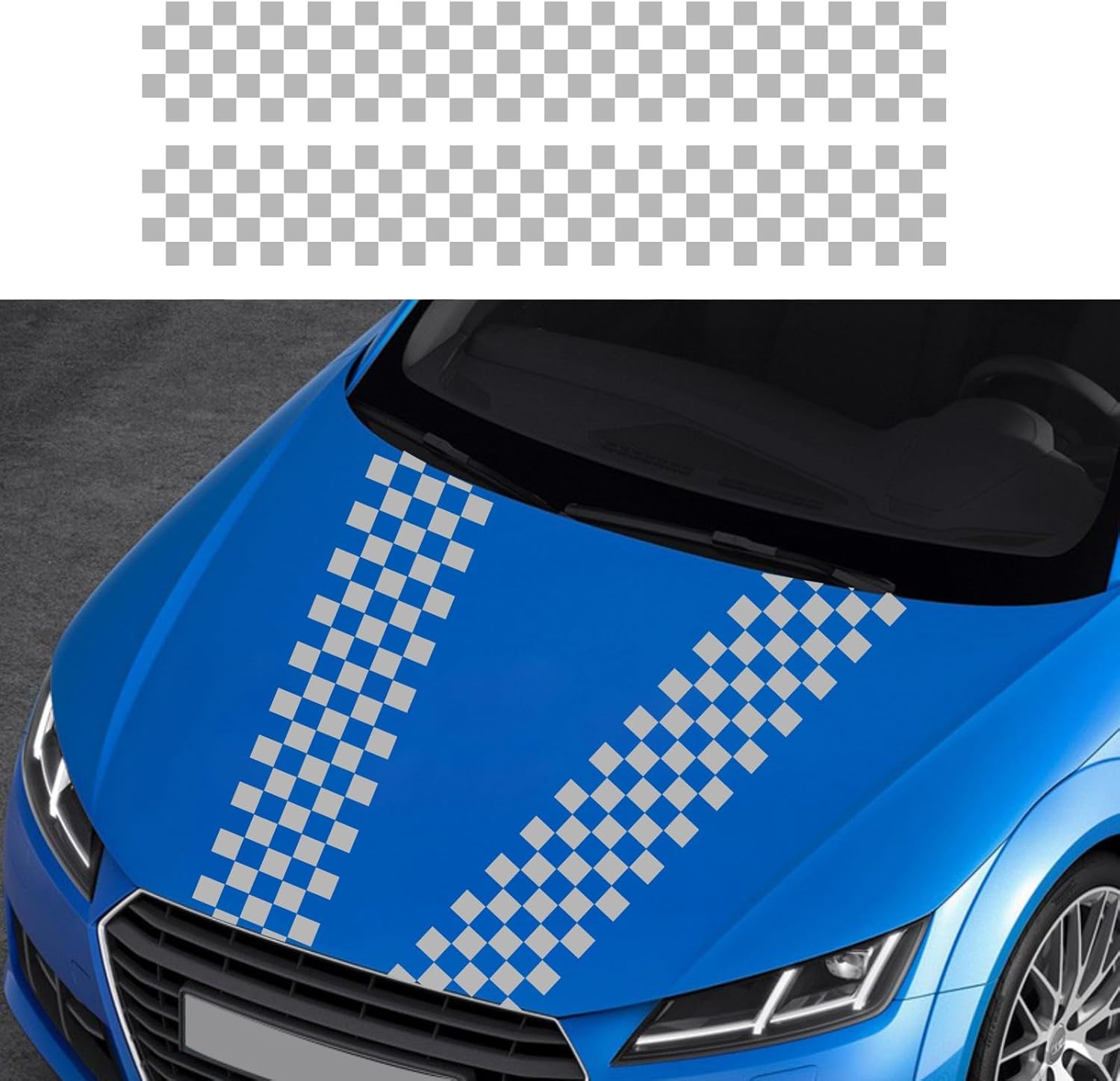 Amazon.com - BLAJR Racing Grid Graphic Car Stickers for Car Trucks SUV ...