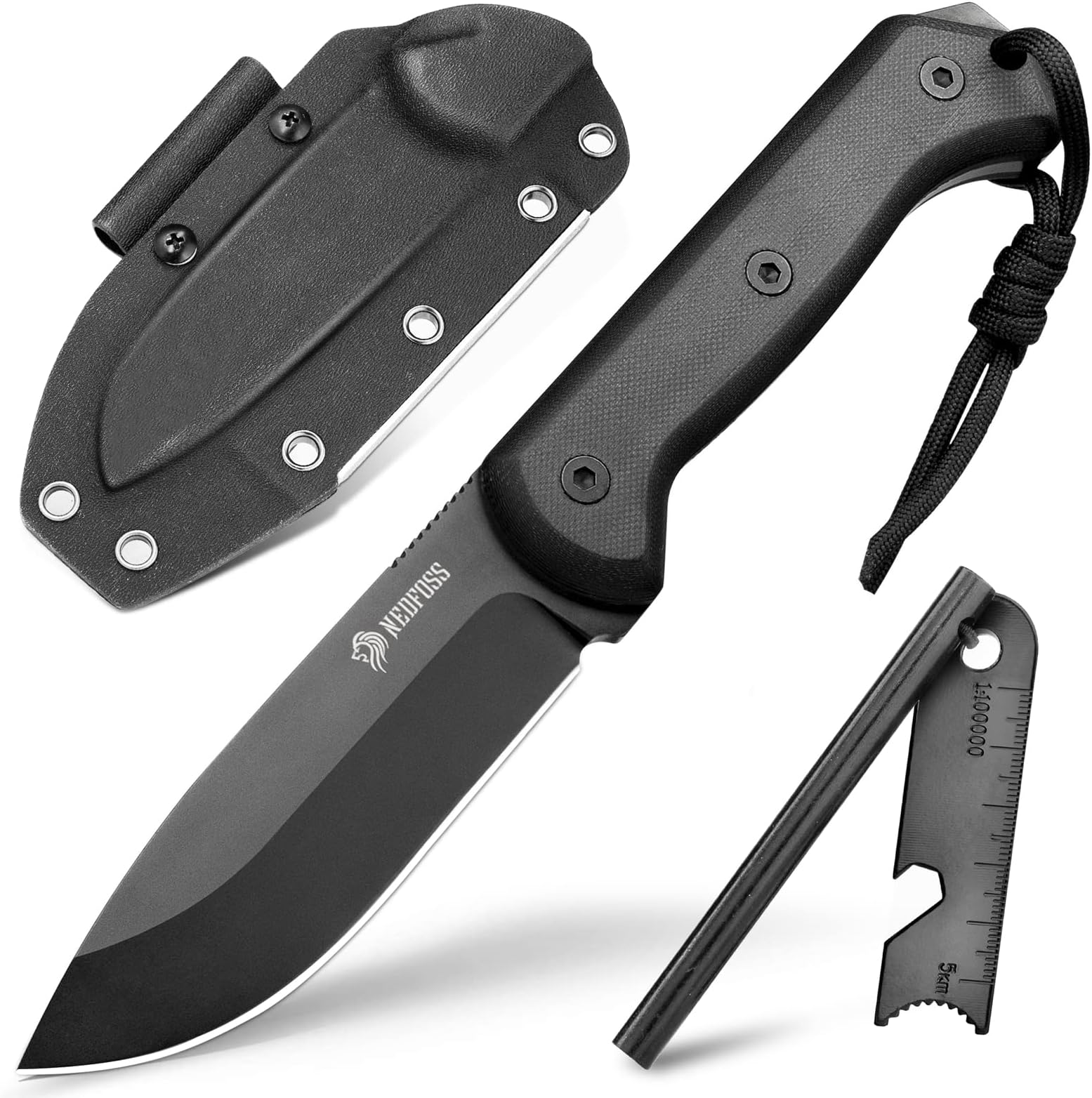 Amazon.co.jp: JPCRMOV 小型 シースナイフ フルタング バトニング アウトドア キャンプ サバイバルナイフ ステンレス鋼 ...