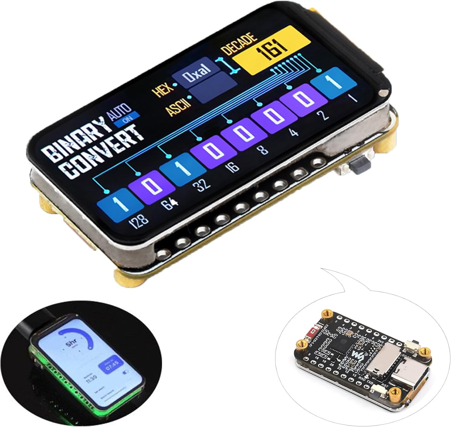 UeeKKoo ESP32-C6 1.47inch Display Development Board,172×320, 262K RGB ...