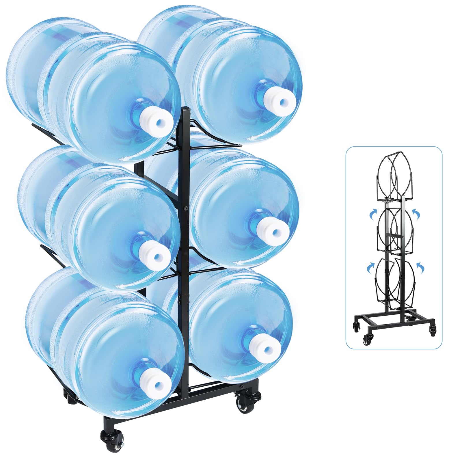 Estante para Garrafon de Agua de 3 Niveles, Soporte para Garrafon de ...