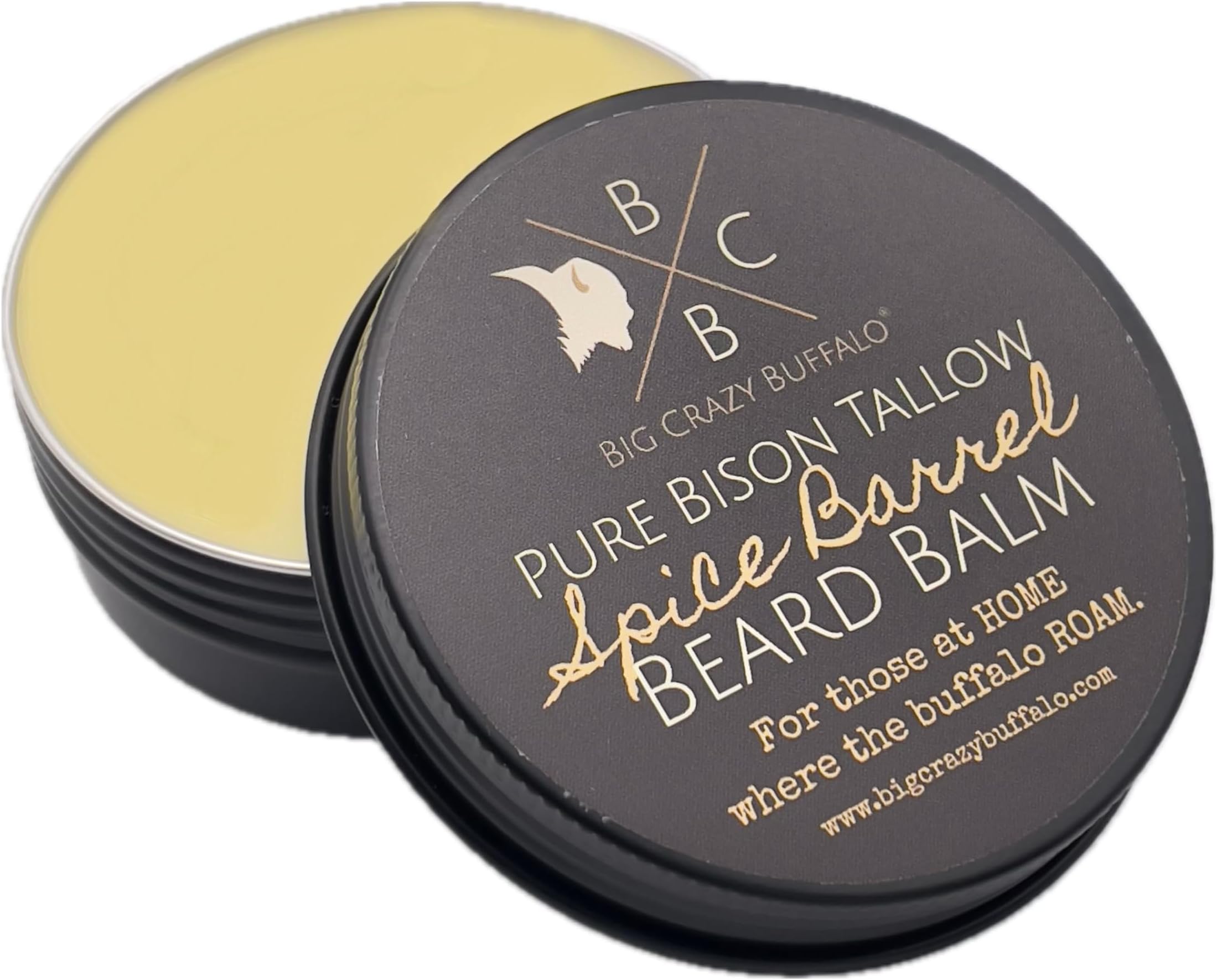 Amazon.com : Big Crazy Buffalo Pure Bison Tallow Beard Balm - Jojoba ...