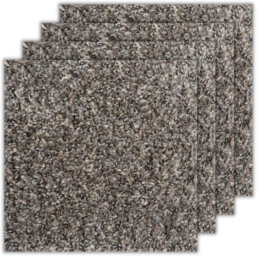 uyoyous 20pcs Commercial Carpet Floor Tiles No Slip Backed Carpet Tile ...