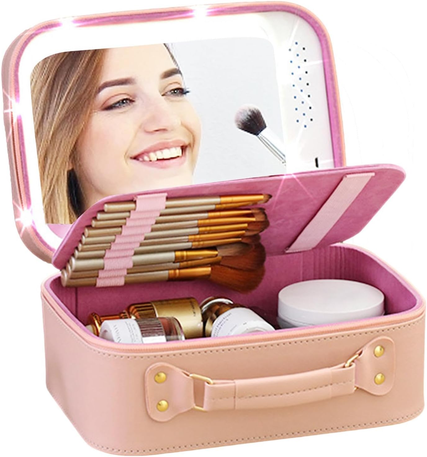 Amazon.com : Light Cosmetic Case, Lighted Beauty Organizer, Led Lighted ...
