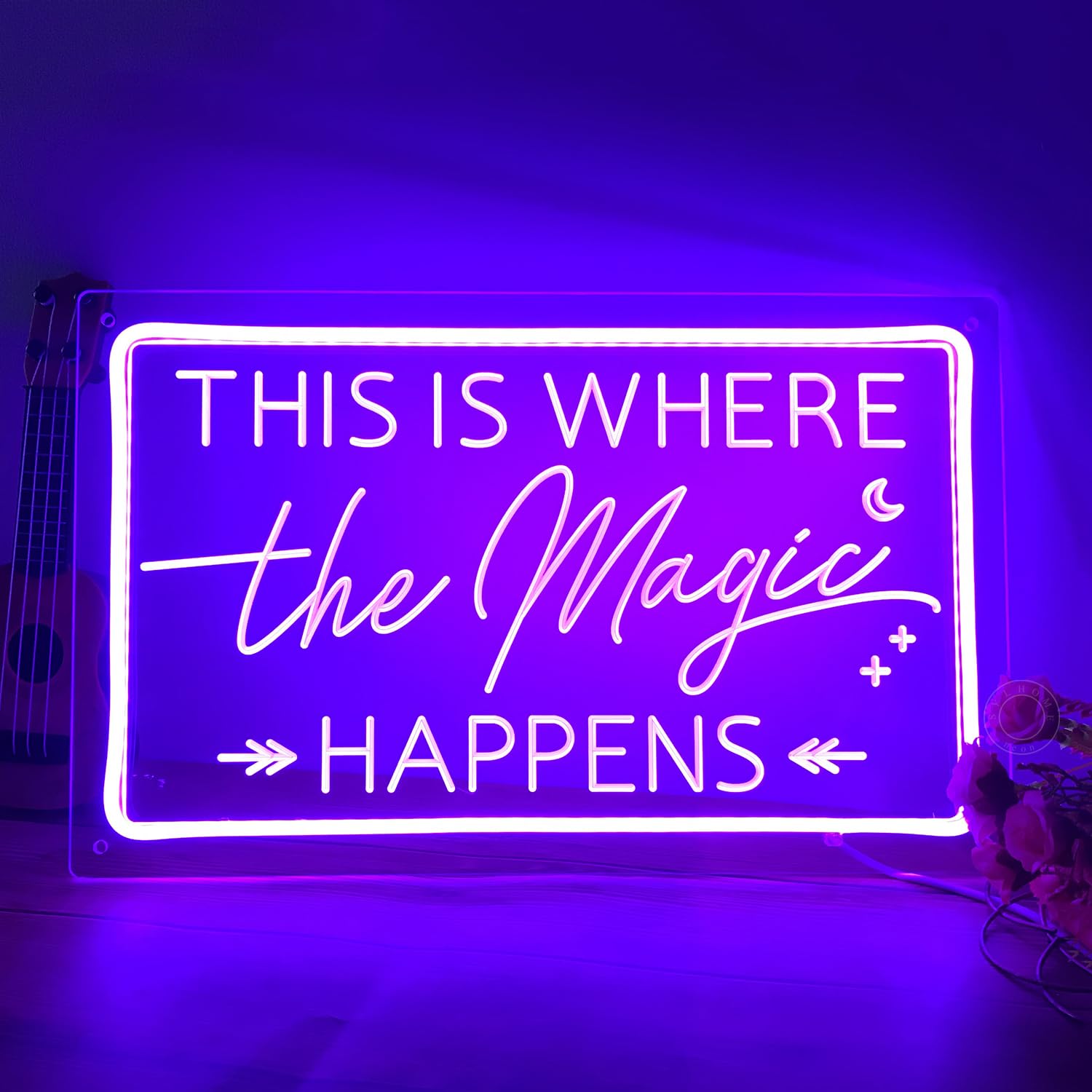 Amazon.com : SYLHOME This Is Where The Magic Happens Led Neon Light ...